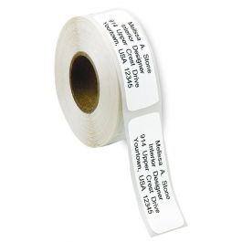 Basic White Address Labels on Rolls - KWPrinters.com